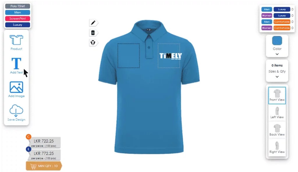 T shirt Printing Sri Lanka,Design & Order Online| Timely Clothing